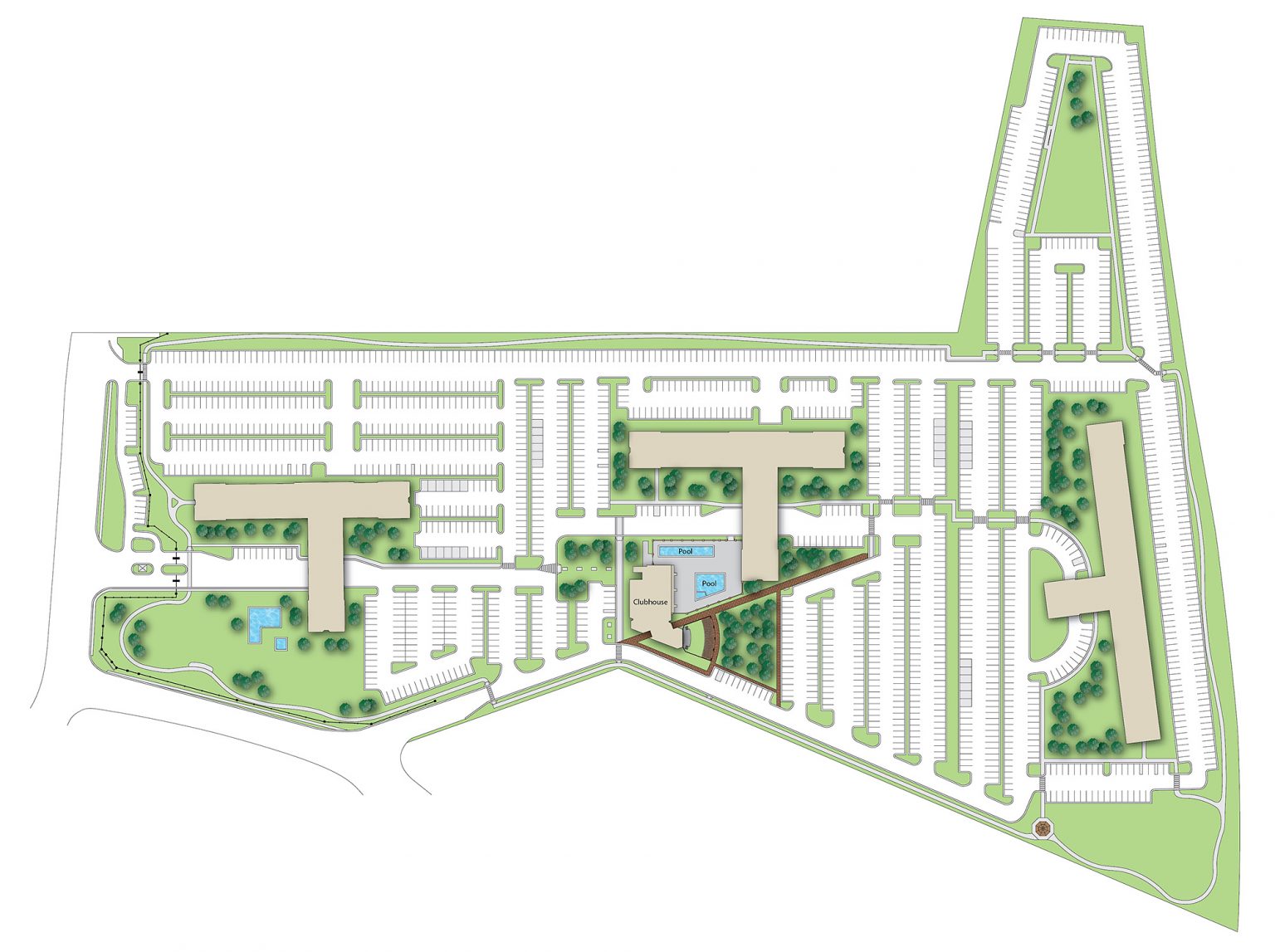 Site map for office complex – Level Five Graphics